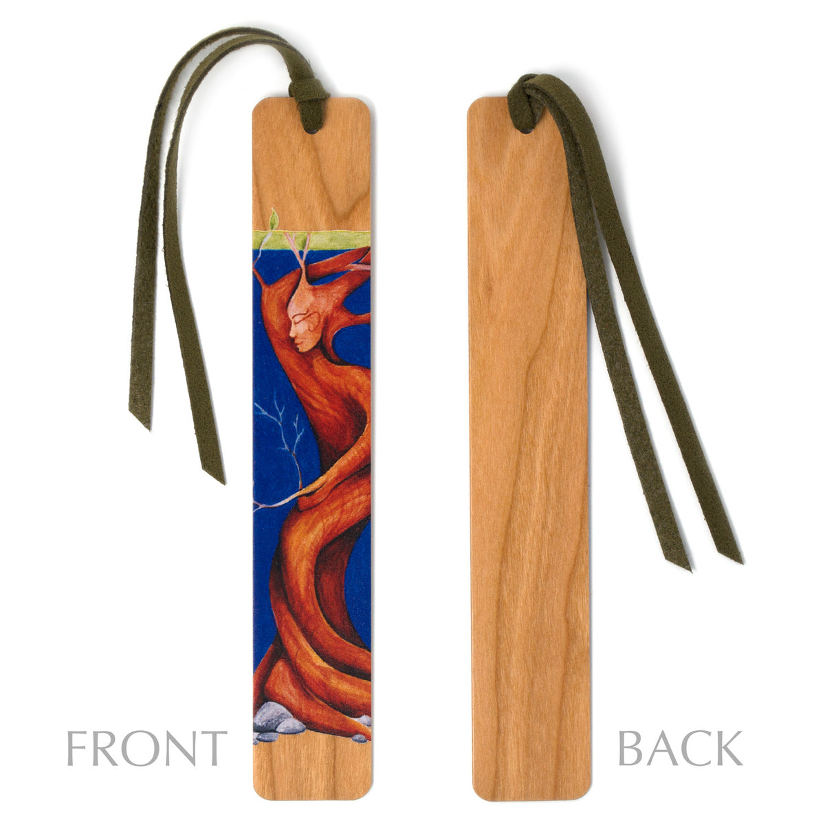 Tree Person by Christi Sobel Handmade Wooden Bookmark - Made in the US