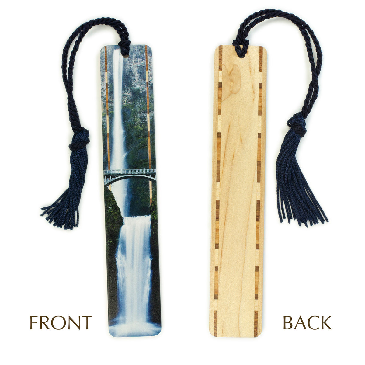 Multnomah Falls Oregon Photograph by Mike DeCesare Handmade Wooden Boo